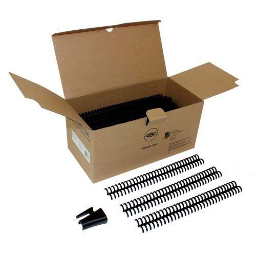 100pk Black GBC Pro-Click Spines - 5/16, 1/2, 5/8 Inch | Binding101