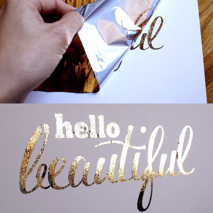 gold foiling