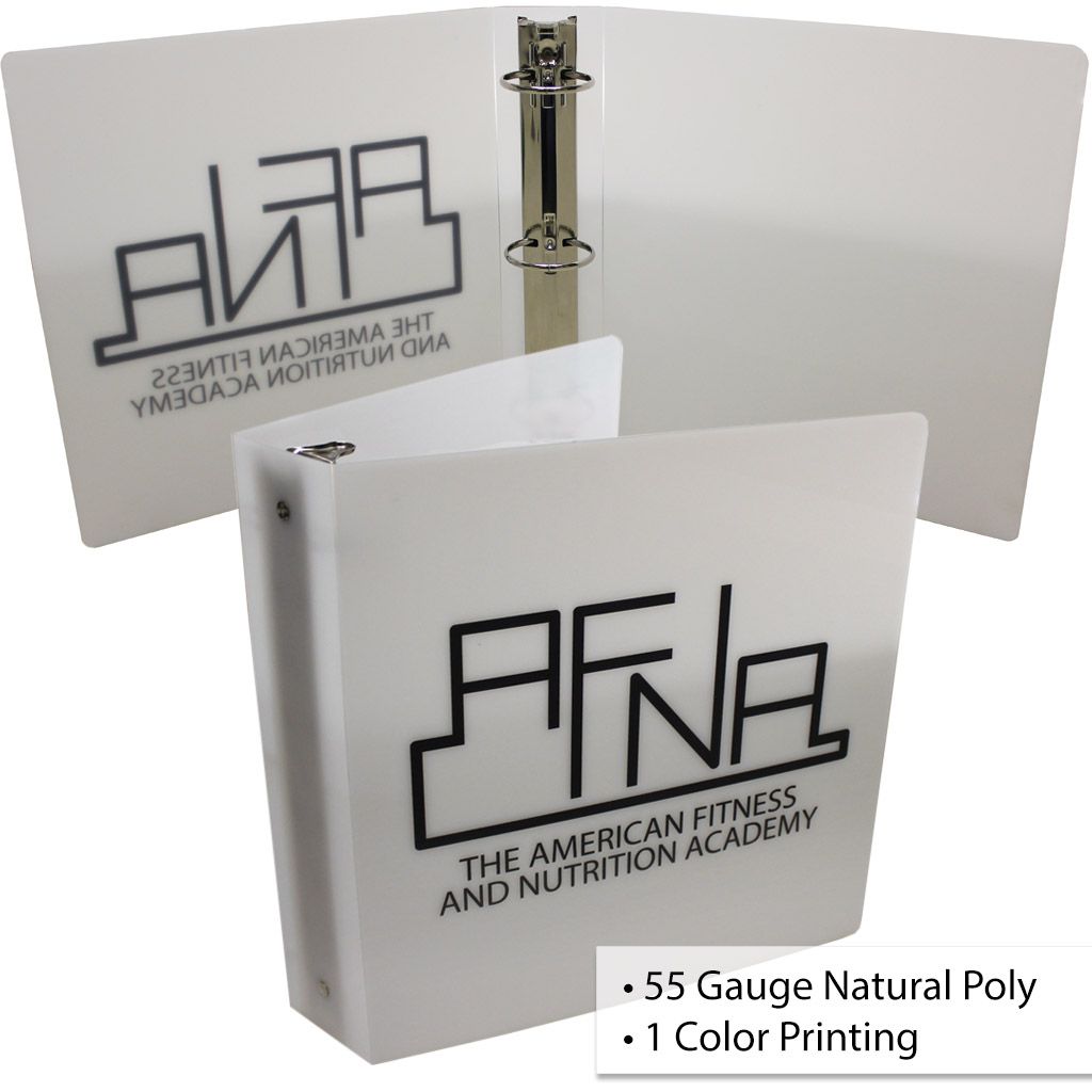 Custom Poly / Plastic Ring Binders | Binding101