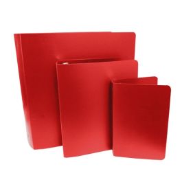 1/2" Red Letter Size Poly Binders [55 Gauge] (100/Case) Item#11POLY5512RD | Binding101