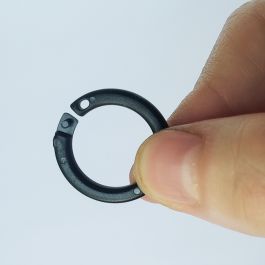 1/2" Black Plastic Snap Lock Binding Rings (100/Pk) Item#11PSLBR12B ...