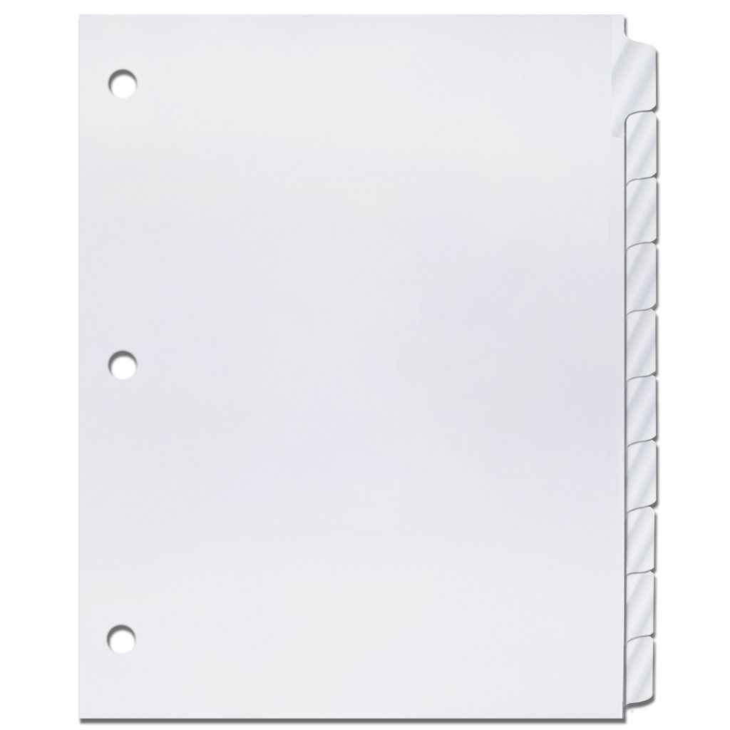 1/10 Cut Straight Collated Copier Tabs - Mylar or Plain, With or ...