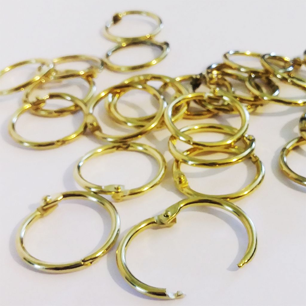Gold Book Binder Rings | Brass Loose Leaf Binding Rings | Binding101