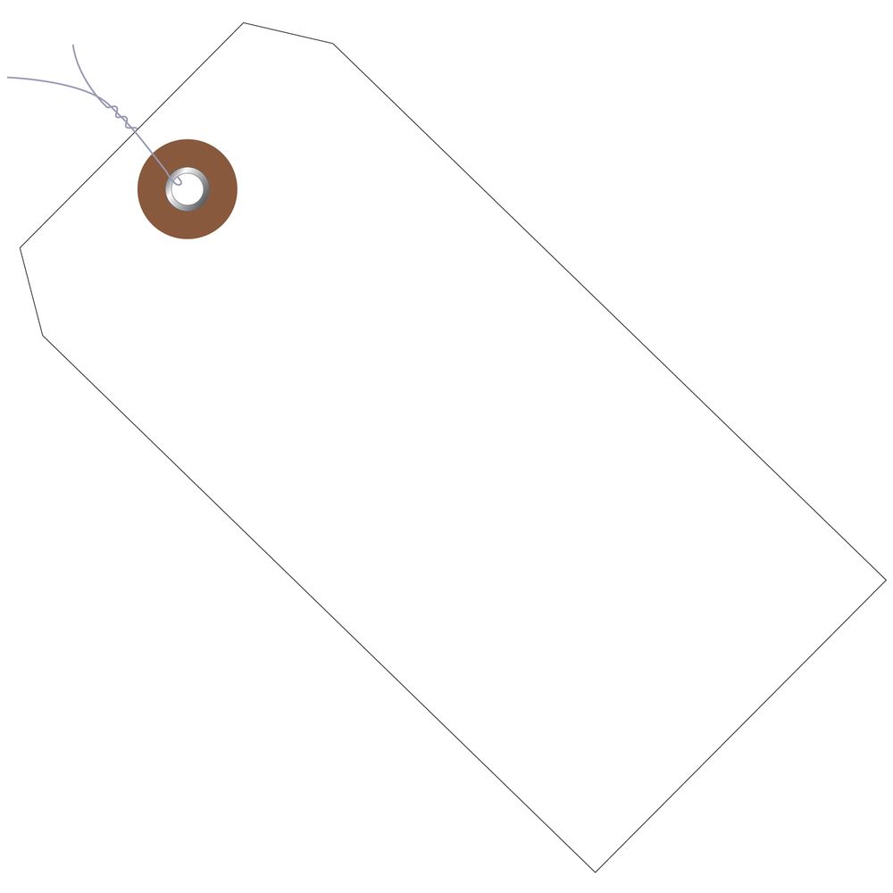 White Plastic Shipping Tags - Pre-Wired | Binding101