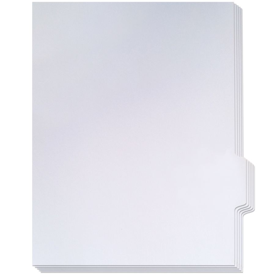 Position 4 Uncollated Copier Tabs - Mylar or Plain, With or Without ...