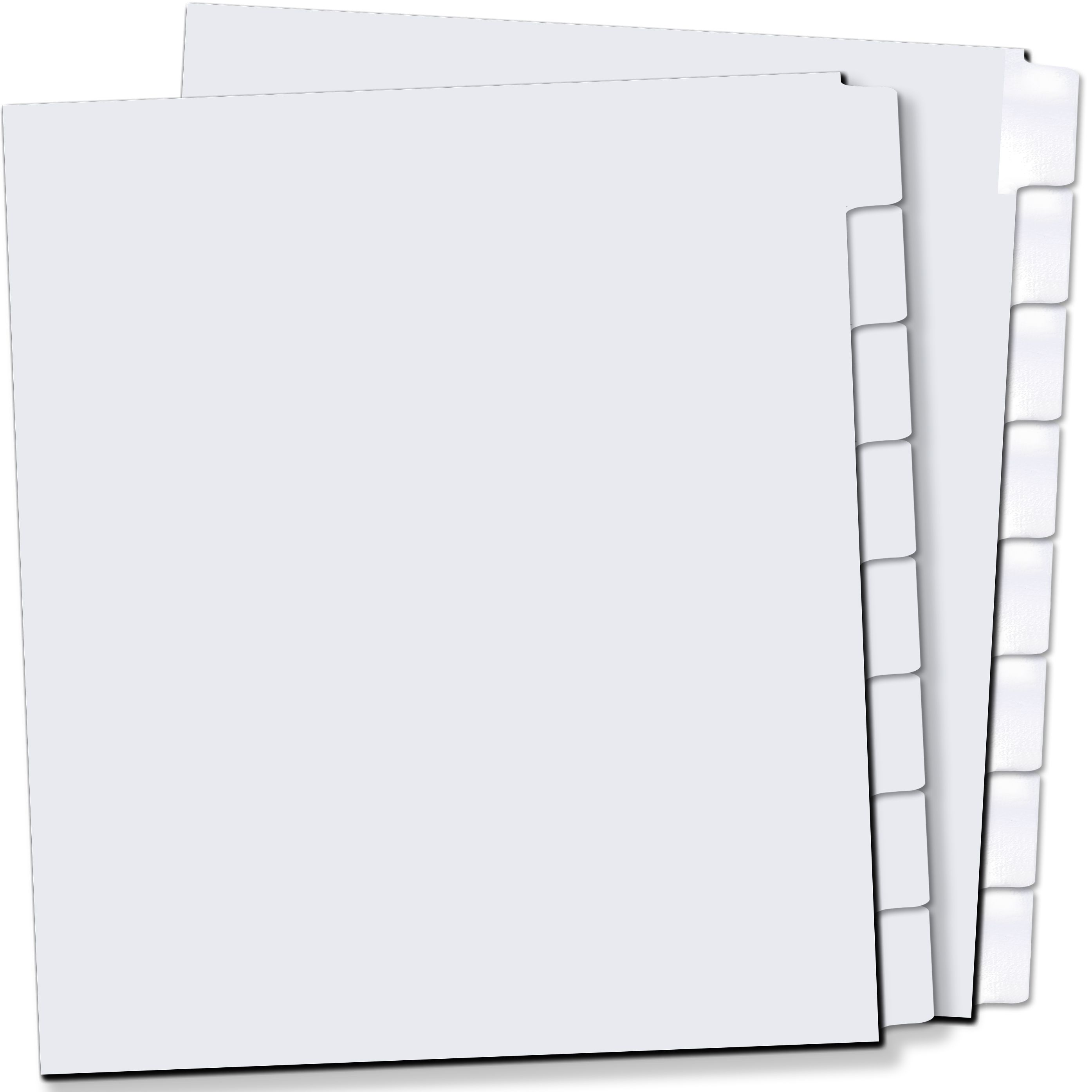 1/8 Cut Straight Collated Copier Tabs - Mylar or Plain, With or Without ...