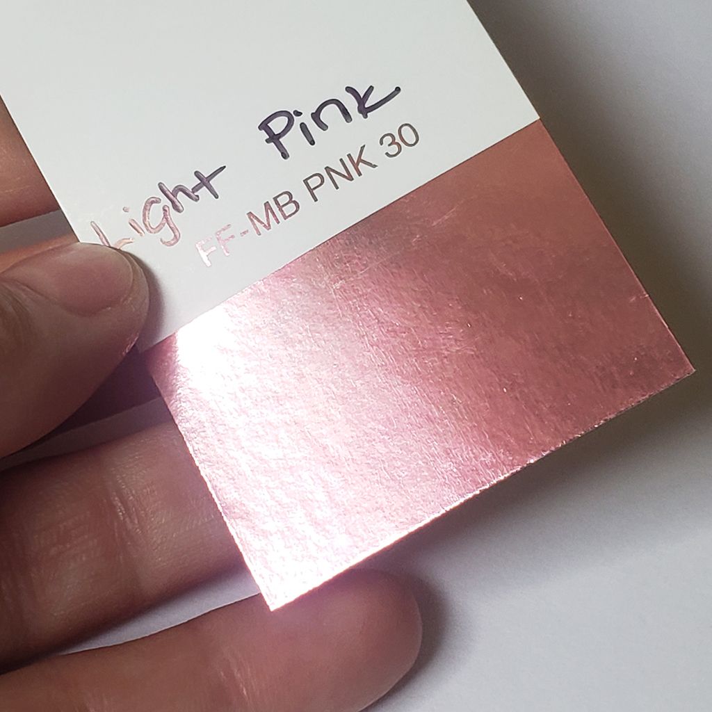 12" x 500' Light Pink Metallic Laminating Toner Foil with 1" Core (2 ...