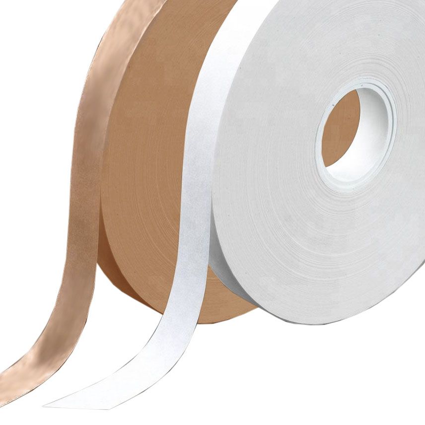 Buy UP-240 Banding Strips | White + Brown Kraft Paper Bander Rolls ...