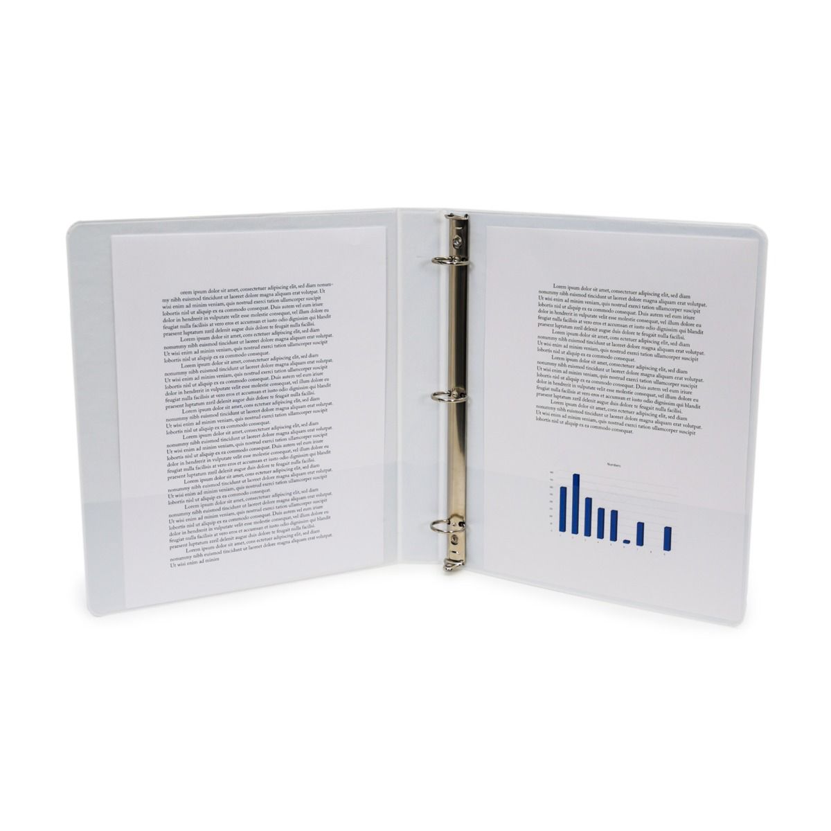 Buy White Letter Size Clear View 3-Ring Binders | 1/2" to 4" Rings ...