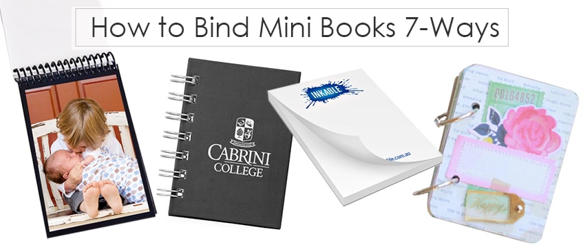 How to Bind Mini Books 7 Ways | Binding101.com | Binding101 How to Bind Mini Books 7 Ways | Binding101.com | Binding101