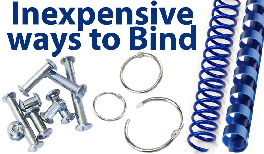 Most Inexpensive Ways to Bind Documents | Binding101.com | Binding101 Most Inexpensive Ways to Bind Documents | Binding101.com | Binding101